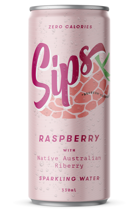 Raspberry with Native Australian Riberry 12 x 330ml cans – Sips Sparkling